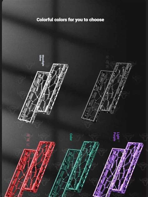 Black Iron Bull H60 Hollow Aluminum Alloy Anode Keyboard Kit Is Compatible With Wooting60 Mad60