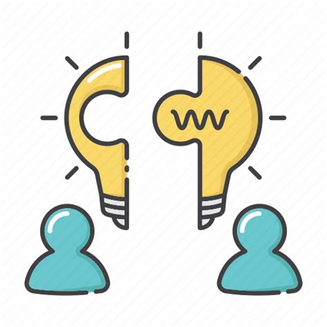 Brainstorm Brainstorming Collaboration Creativity Strategy Teamwork Together Icon