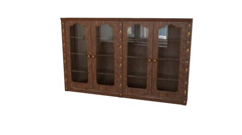 3d Vintage Bookshelf Model Turbosquid 2151655