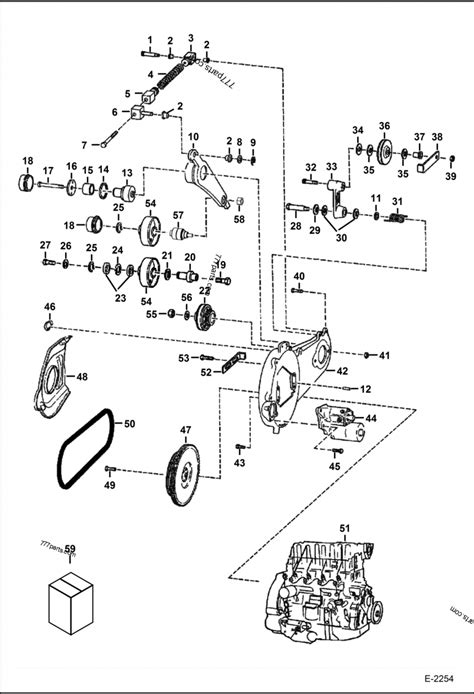 Engine And Attaching Parts Belt Drive System Loaders Bobcat 863