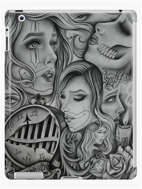 Cool Chicana Drawings Chicano Art Grey Art Chicano Drawings
