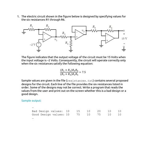 solved the electric circuit shown in the figure below is