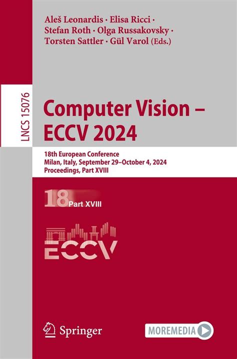 Computer Vision Eccv 2024 Buch Jpcde