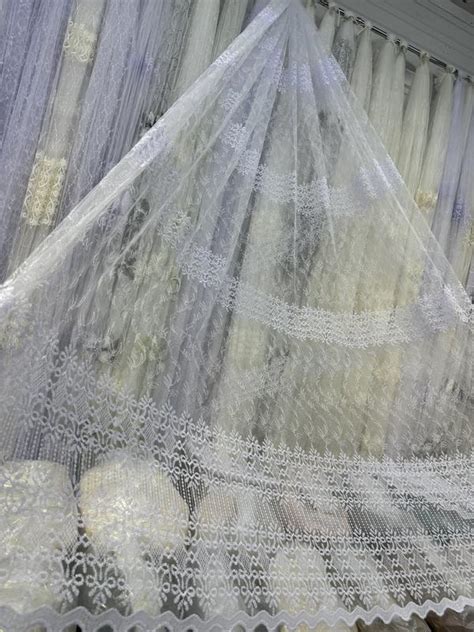 Фатин біла вишита тюль довга турецька нова в зал спальню — ціна 135 грн