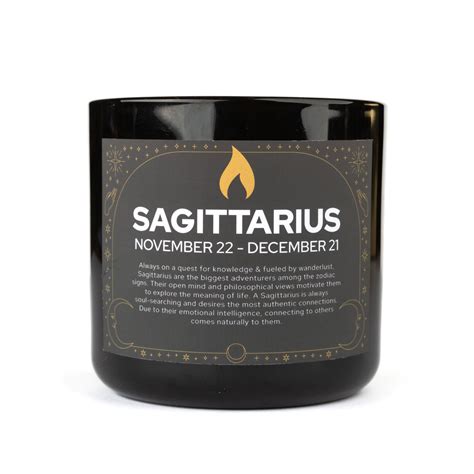 Sagittarius Zodiac Candle Room Scent Inluro