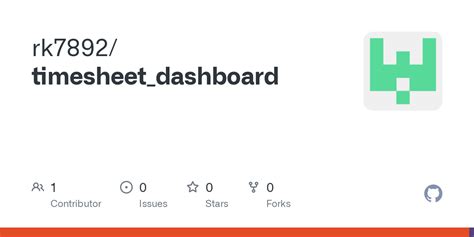 GitHub Rk Timesheet Dashboard