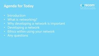 Professional Networking Lecture PPT