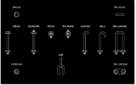 cad lisp and tips blk dynamic bolts and chain