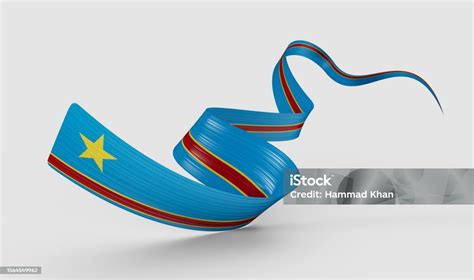 콩고 민주 공화국의 3d 국기 3d 흔들리는 리본 깃발 흰색 배경 3d 그림 0명에 대한 스톡 사진 및 기타 이미지 0명 3차원 형태 개념 Istock