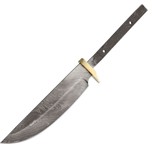 Blank 110 Damascus Skinner Fixed Blade Knife With Stainless Handle