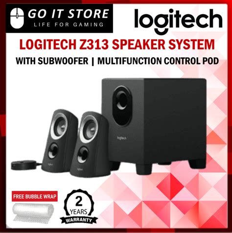 Logitech Z313 2 1 Multimedia Speaker System With Subwoofer Full Range