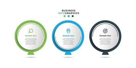 trendy business infographic design template vector with icons and 3 options or steps can be