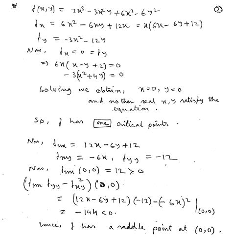 [solved] find the critical point s and classify them as local maxima
