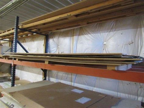 Contents Of Pallet Racking Including All Sheet Goods Plywood And Ect Pallet Racking Not