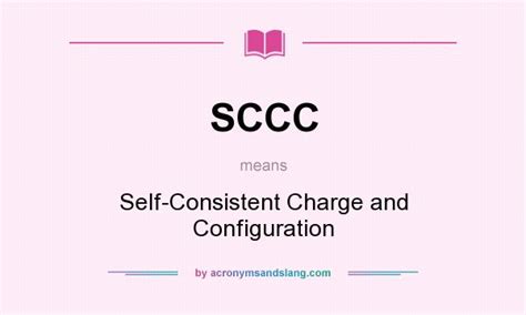 Sccc Self Consistent Charge And Configuration In Undefined By