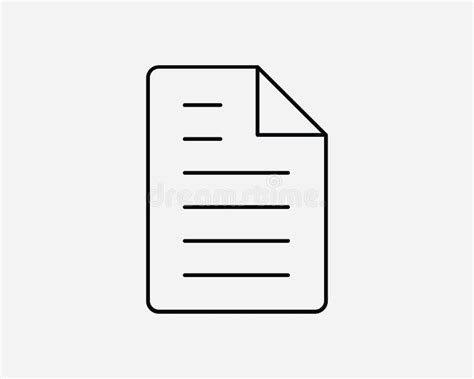 document line icon doc file text sheet message note contract form