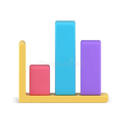Dynamic Bar Diagram Statistical Business Infographic Element 3d Icon
