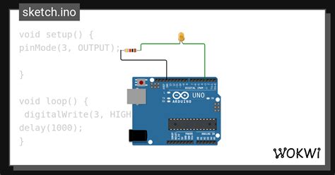 Uno Arduino Luz Naranja Wokwi Esp32 Stm32 Arduino Simulator