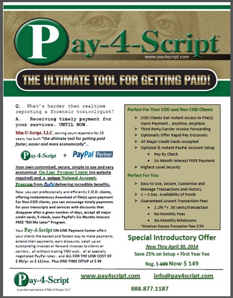 Pay 4 Script Is A Product And Service Of Min U Script Llc