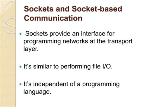 Socket Programmingpptx