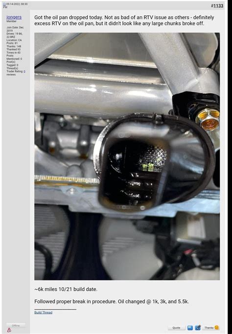 Is There Actually An RTV Issue Or Mass Formation Psychosis Page 2 Toyota GR86 Forum