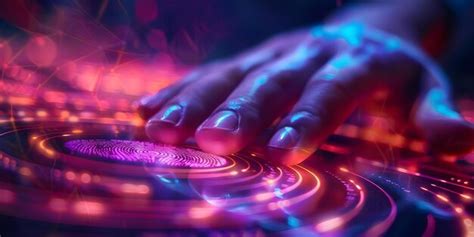 Businessman Implements Fingerprint Technology For Enhanced Digital