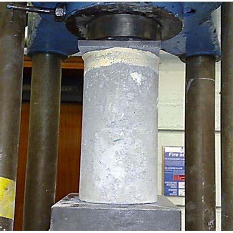 Setup For Axial Compression Test To Determine The Compressive Strength Download Scientific