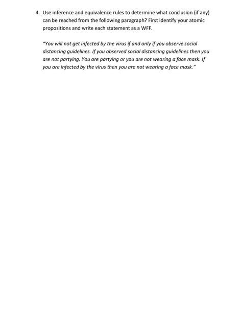 Solved 3 Are The Following Arguments Valid If Yes Prove