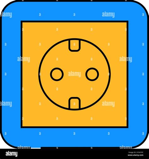 European Socket Icon Color Illustration Stock Vector Image And Art Alamy