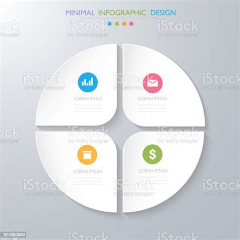 비즈니스 Infographic 템플릿 개념은 풀 컬러 아이콘으로 원 옵션 단계 다이어그램 정보 그래프 차트 비즈니스 프레 젠