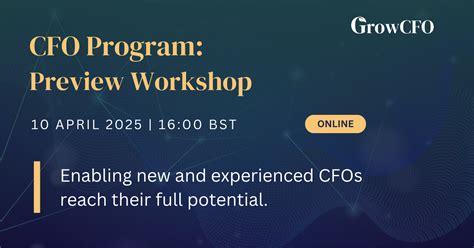 Cfo Program Preview Event 100425