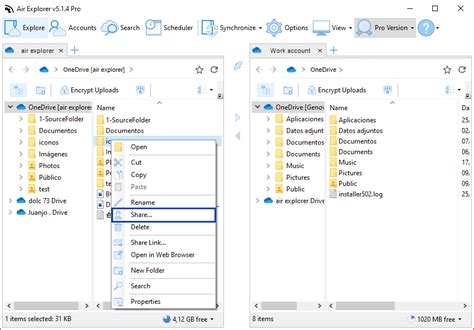 fast transfer files between onedrive accounts