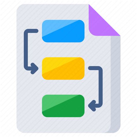 hierarchy algorithm sitemap flowchart flow diagram icon download