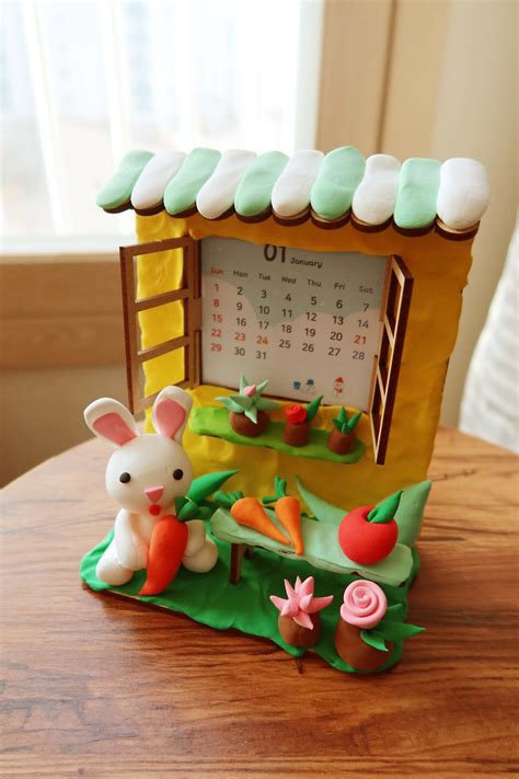 클레이 달력 창문 만들기 2023 만들기 새해