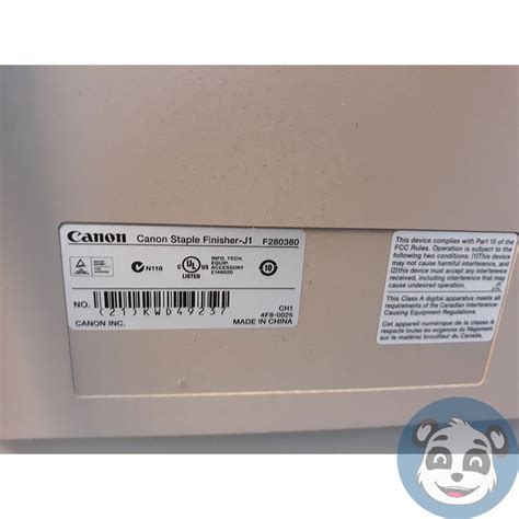 Canon G1 J1 Stapler Finisher And Buffer Pass Unit For Imagerunner