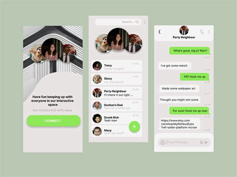 Messaging App Concept Design Mobile App By My Nimbus Eyes On Dribbble