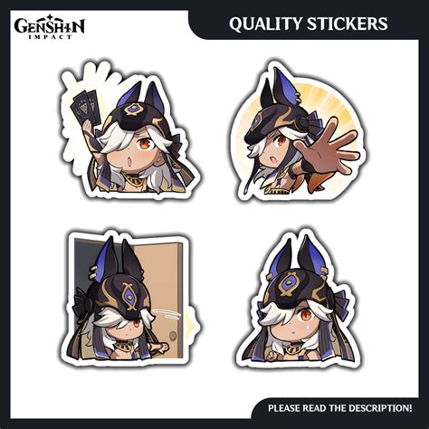 Cyno Genshin Impact Emoji Stickers Shopee Philippines