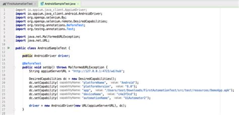 writing your first appium test case mobile testing kobiton