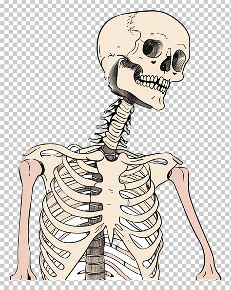 Skeleton Detailed Human Skeleton For Anatomy Illustration Png
