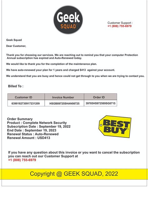 New Fake Geek Squad Scam Message Phone R ScamNumbers