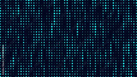 Vector Particle Model Hacked Code Abstract Halftone Texture Stock Vector Adobe Stock