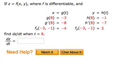 Solved If Z F X Y Where F Is Differentiable And Chegg