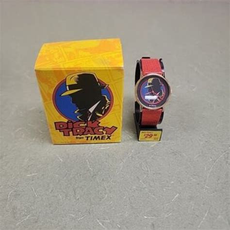 Vintage Dick Tracy Watch By Timex The Walt Disney Company Mib