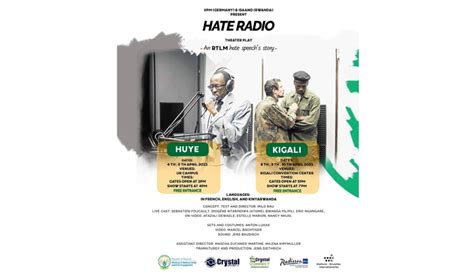 Hate Radio Theatre Play On Rtlms Role In 1994 Genocide Comes To