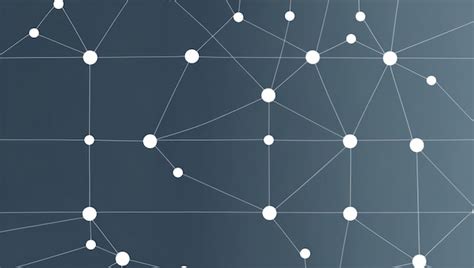 an abstract illustration of interconnected nodes and lines representing
