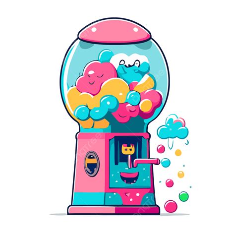 풍선껌 기계 벡터 일러스트레이터 Zach 만화가 만든 스티커 클립 아트 껌 기계 상표 클립 아트 Png 일러스트 및 벡터 에 대한 무료 다운로드 Pngtree