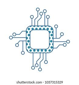 Processor Circuit Electrical Icon Stock Vector Royalty Free 1037315329 Shutterstock