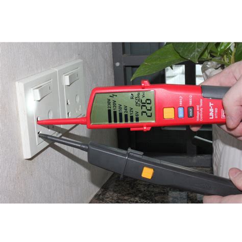 UNI T UT A UT B UT C UT D แรงดนไฟฟาและความตอเนองเครองทดสอบกนนำดนสอ RCD Test ตรวจ