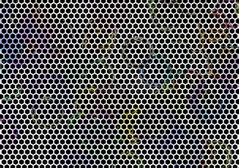 Vibrant Hexagonal Mosaic A Multicolored Abstract Pattern On A Dark Canvas For Graphic Design