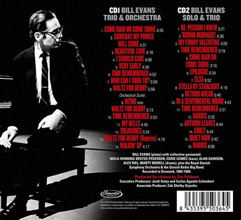 Bill Evans Treasures Solo Trio And Orchestra In Denmark 1965 2 Cds